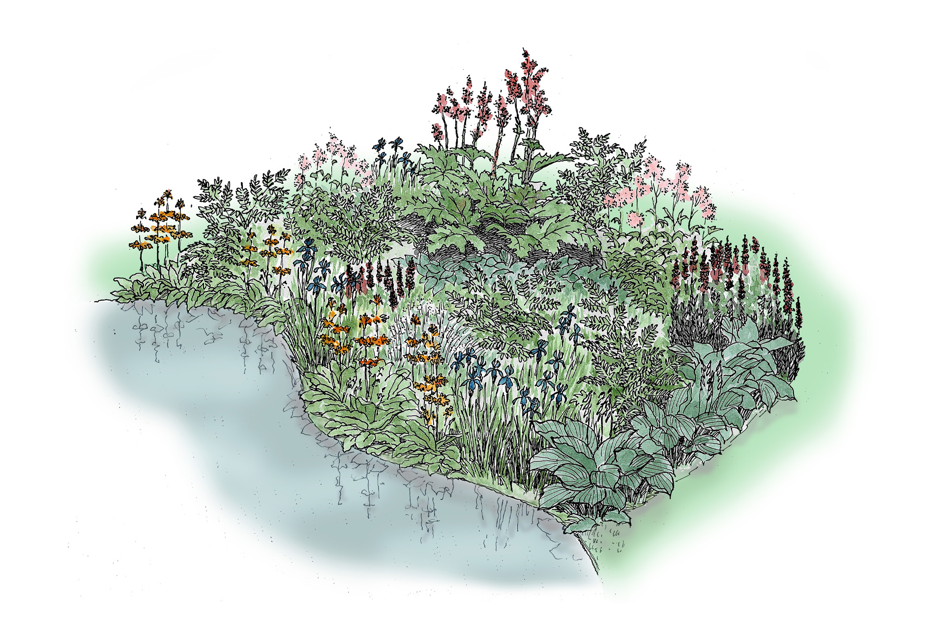 Bedplan: Til et fugtigt sted